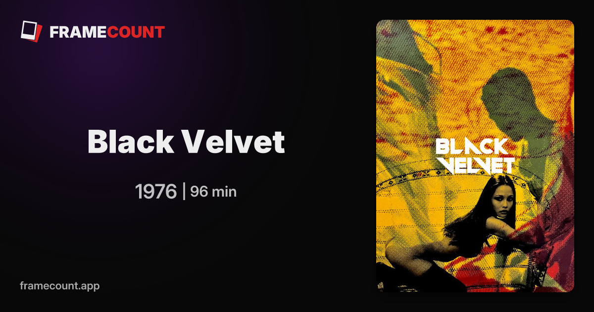 Black Velvet | FRAMECOUNT